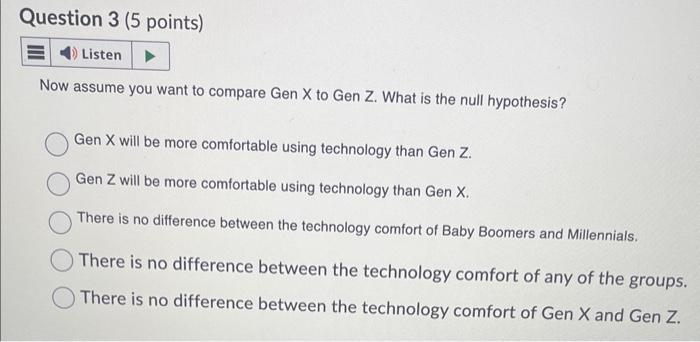 Solved Generation Comparisons Your organization is seeking | Chegg.com