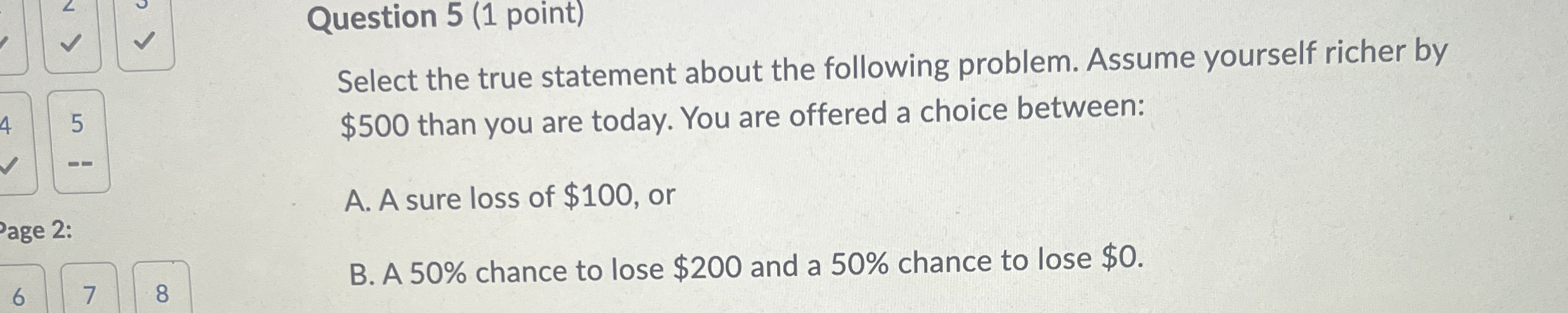 Solved Question 5 (1 ﻿point)Select the true statement about | Chegg.com