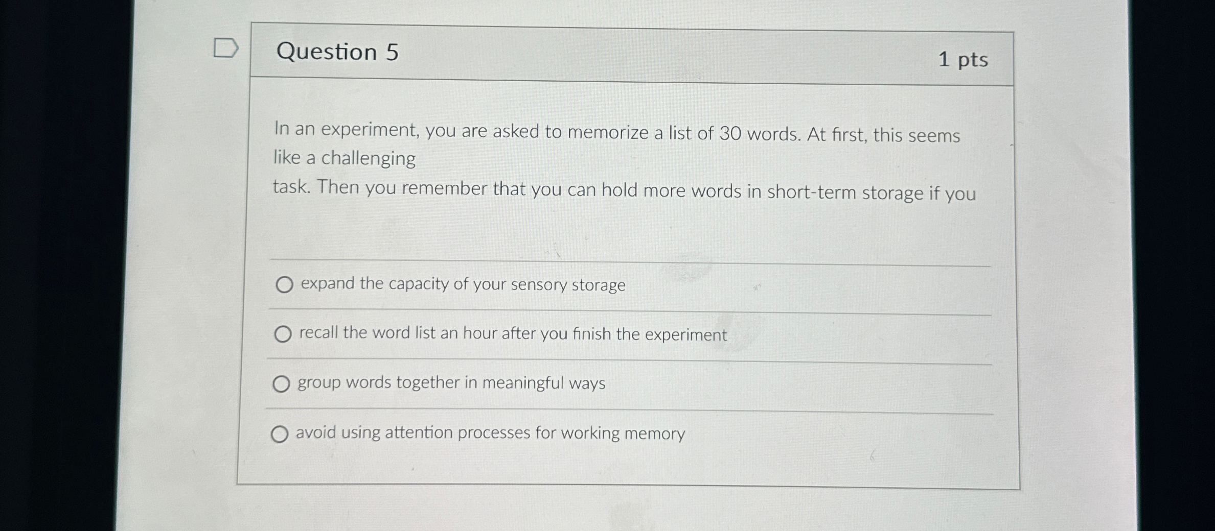 Solved Question 51 ﻿ptsIn an experiment, you are asked to | Chegg.com