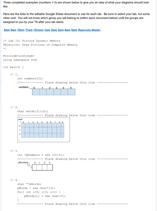 Solved Three completed examples (numbers 1-3) are shown | Chegg.com
