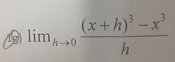 Solved (18) limh→0(x+h)3-x3h | Chegg.com