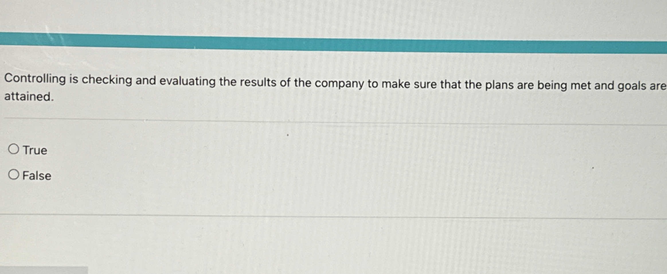 Solved Controlling is checking and evaluating the results of | Chegg.com