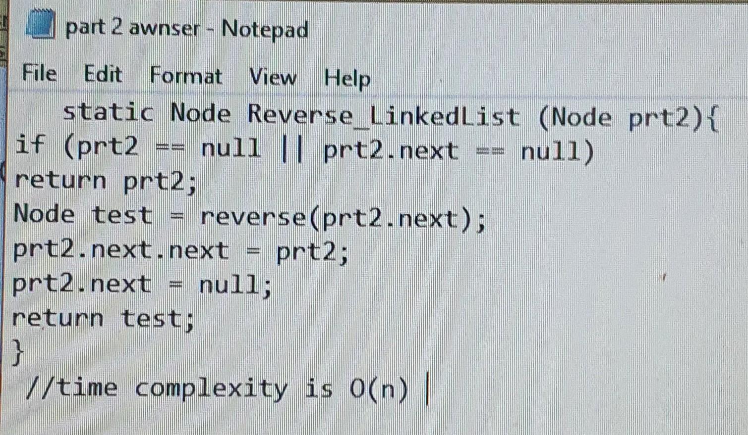 Solved Part 2: Write a recursive method named Reverse | Chegg.com