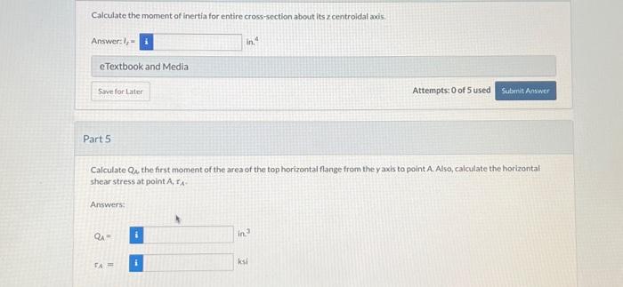 Solved The channel section shown is subjected to a vertical | Chegg.com