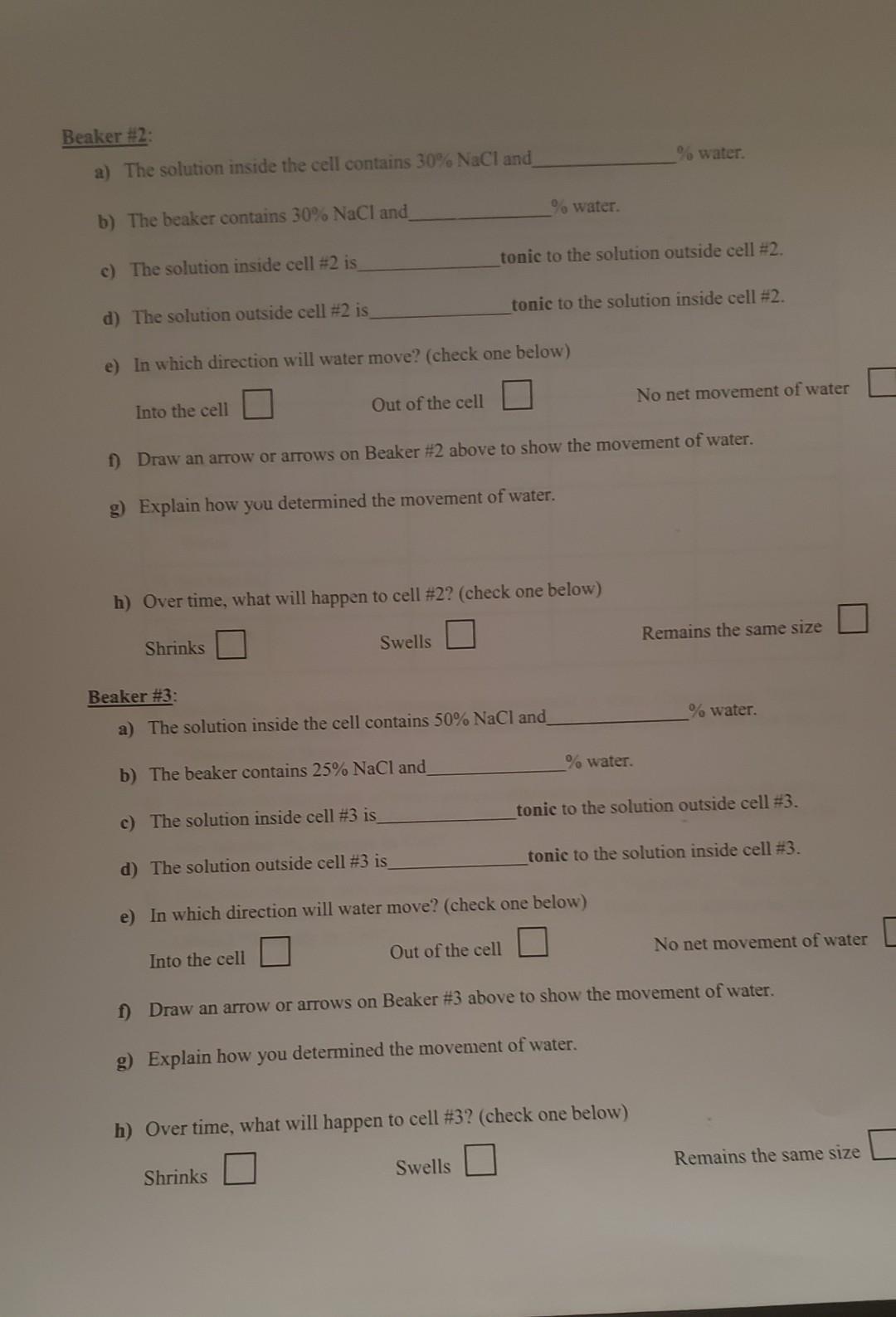 Solved Student's Name Instructor PRE-LAB ASSIGNMENT: OSMOSIS | Chegg.com