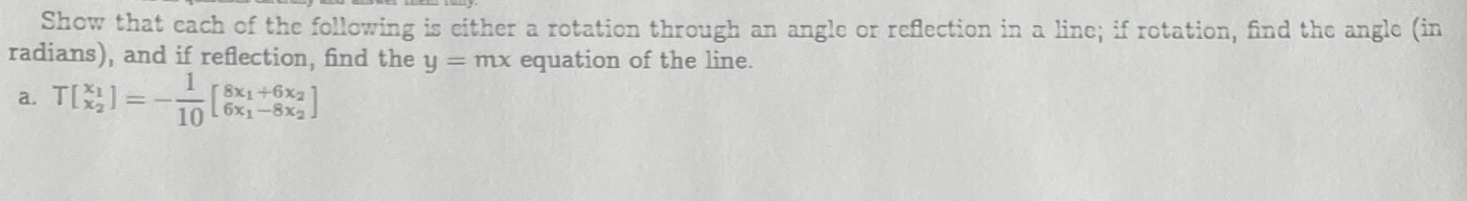 Solved Show that each of the following is cither a rotation | Chegg.com