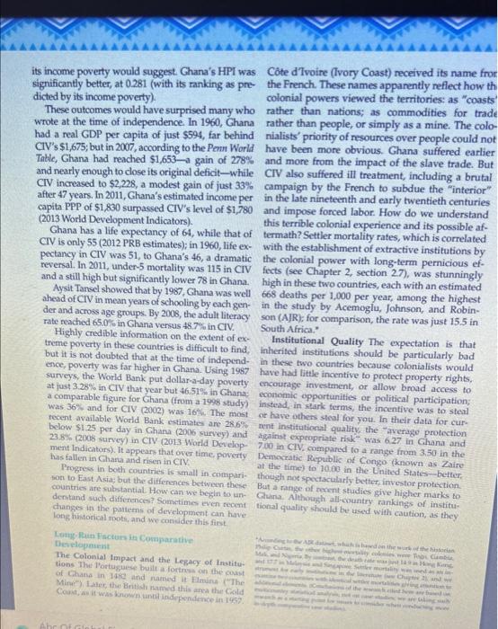 Solved Case Study 5 Institutions, Inequality, and Incomes: | Chegg.com