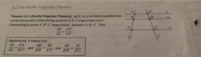Solved 4. In the figure accompanying Theorem 5.2.1 (Parallel | Chegg.com