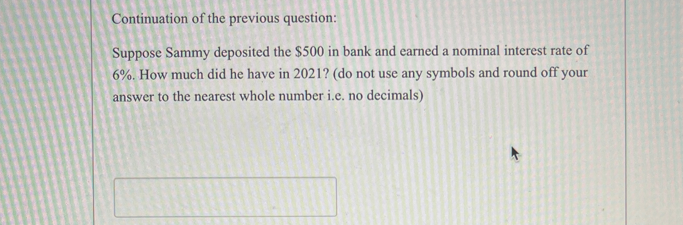 Solved Continuation of the previous question: Suppose Sammy | Chegg.com