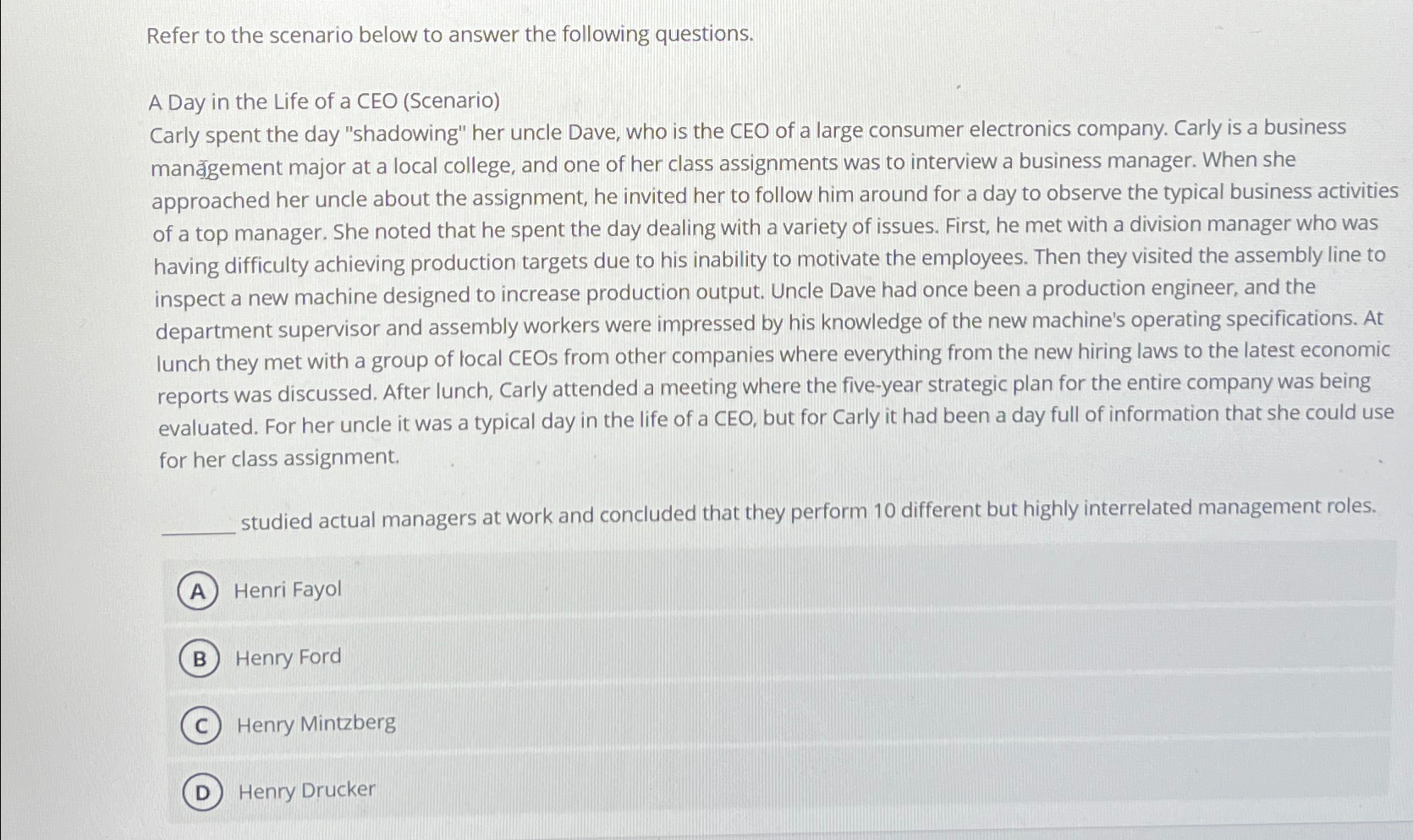 Solved Refer to the scenario below to answer the following | Chegg.com