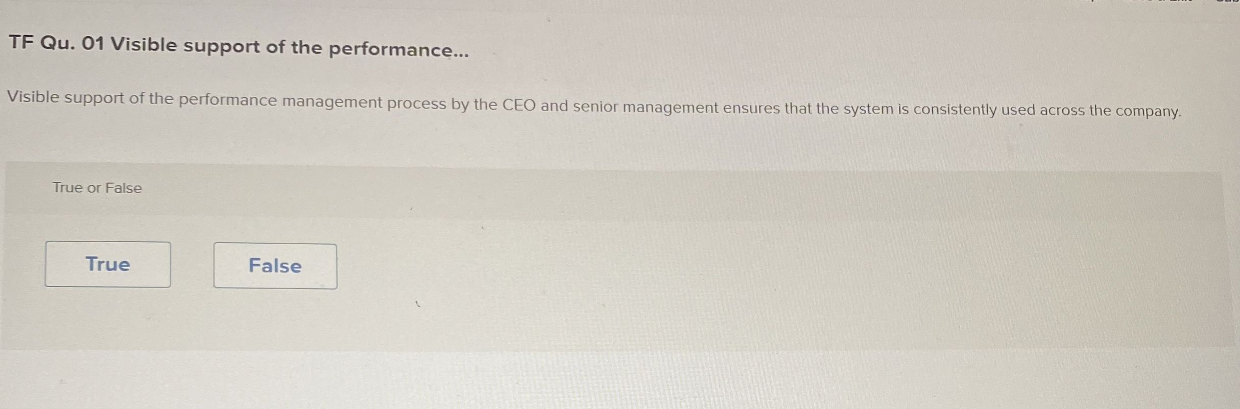 Solved TF Qu. 01 ﻿Visible support of the | Chegg.com