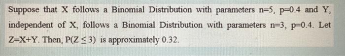 Solved Suppose that X follows a Binomial Distribution with | Chegg.com