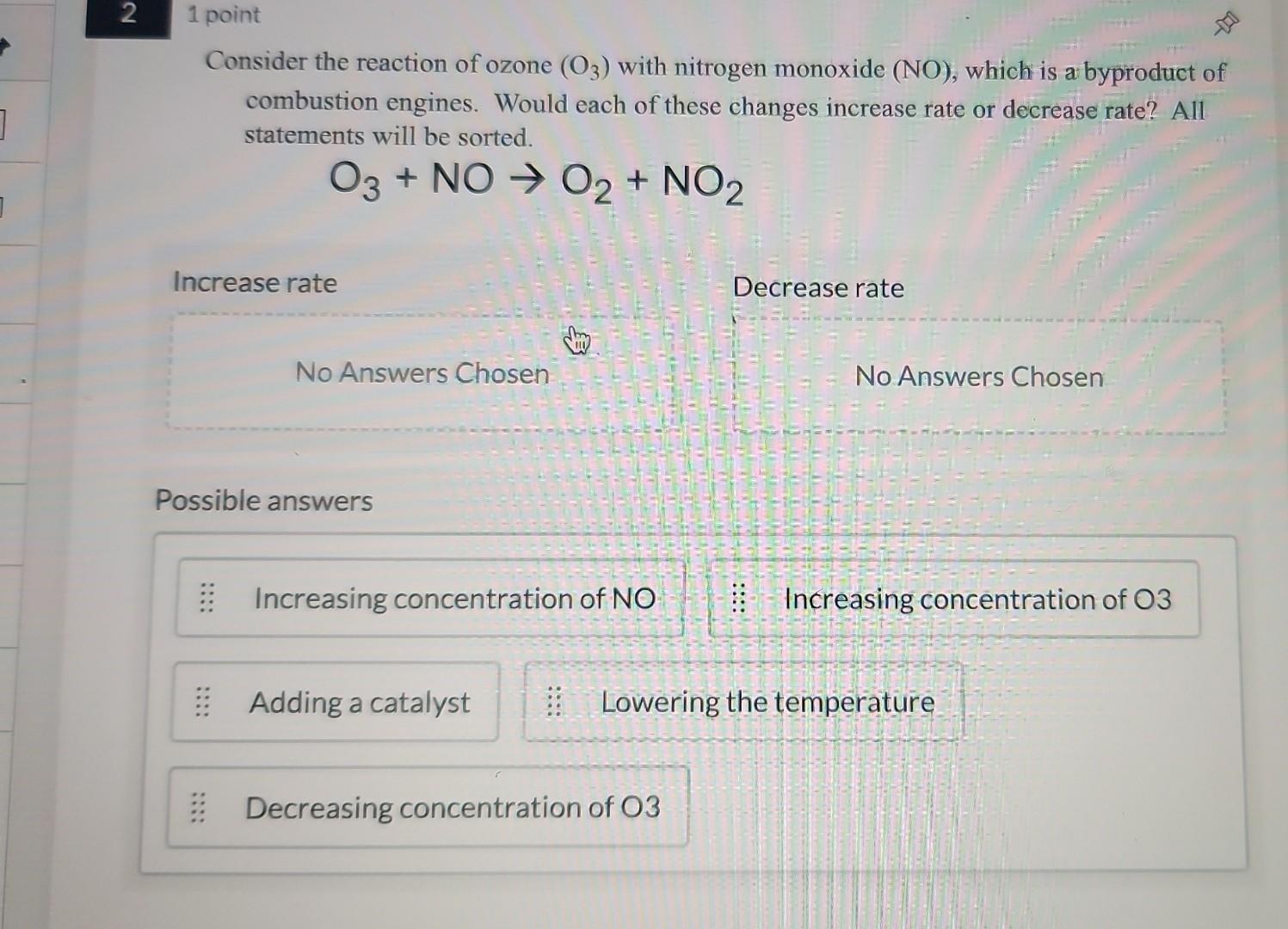 Solved Consider the reaction of ozone (O3) with nitrogen | Chegg.com
