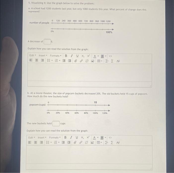 Solved 5. Visualizing it: Use the graph below to solve the | Chegg.com