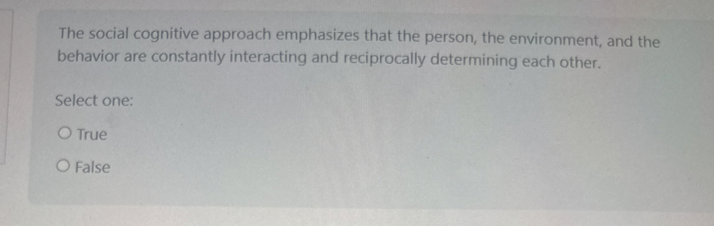 Solved The social cognitive approach emphasizes that the | Chegg.com