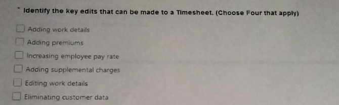 Solved Identify the key edits that can be made to a | Chegg.com
