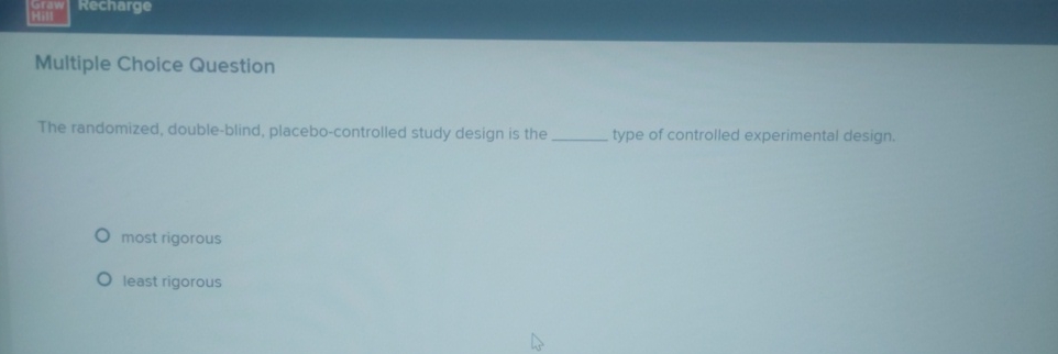 Solved Multiple Choice QuestionThe randomized, double-blind, | Chegg.com