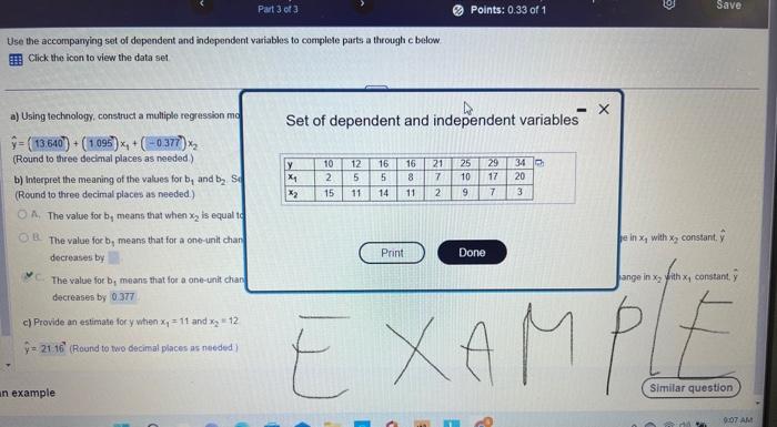 Solved HW9 Q10 - Please hep me solve the 3 parts. I included | Chegg.com