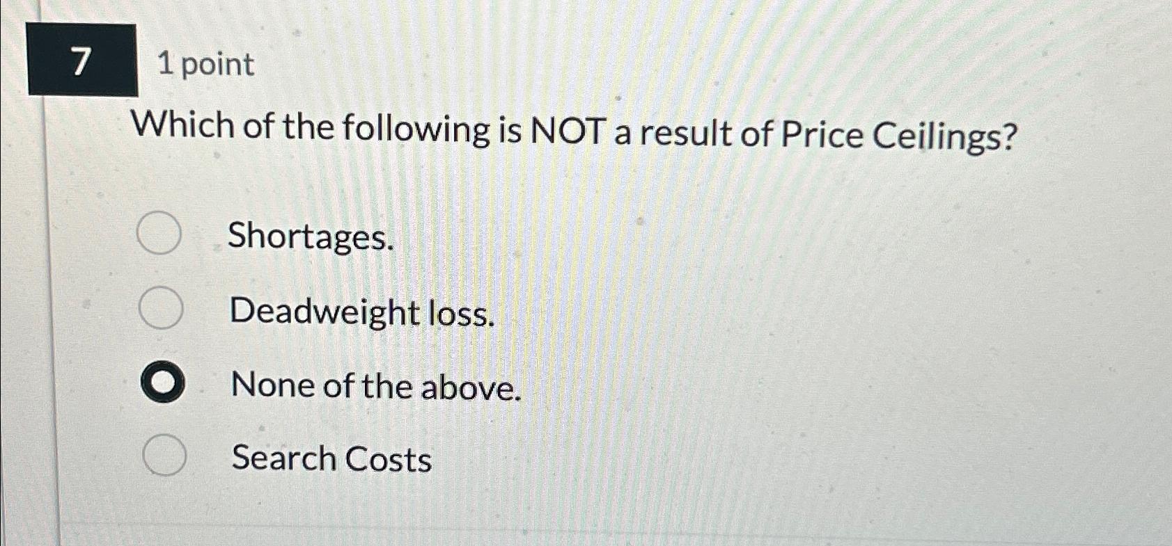 Solved 71 ﻿pointWhich of the following is NOT a result of | Chegg.com