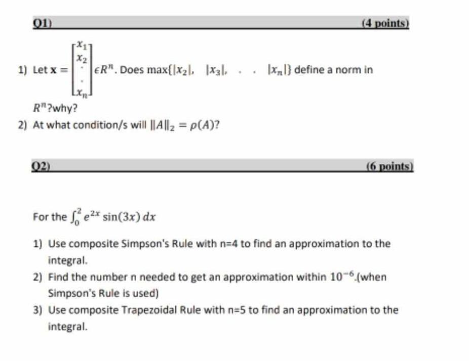 Solved 1) Let x=⎣⎡x1x2⋮⋮xn⎦⎤∈Rn. Does max{∣x2∣,∣x3∣,..∣xn∣} | Chegg.com Solved 1) Let x=⎣⎡x1x2⋮⋮xn⎦⎤∈Rn. Does max{∣x2∣,∣x3∣,..∣xn∣} | Chegg.com