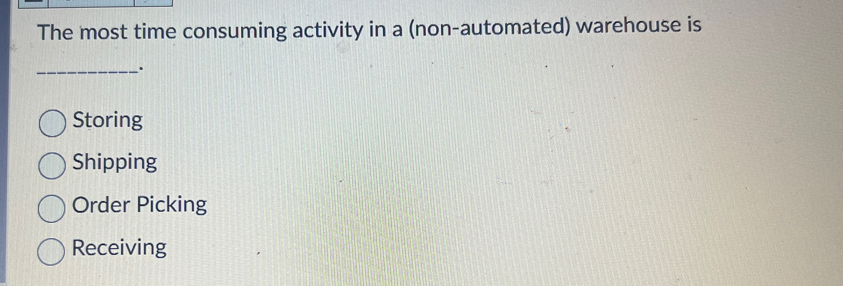 Solved The most time consuming activity in a (non-automated) | Chegg.com