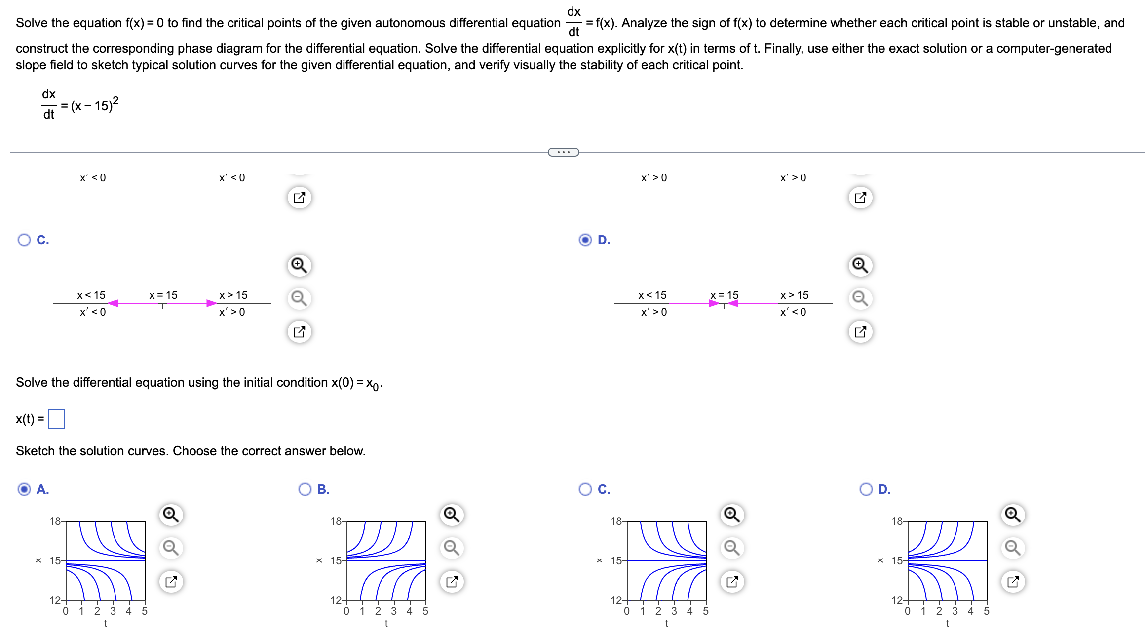 Solved help with this differential equation problem this is | Chegg.com