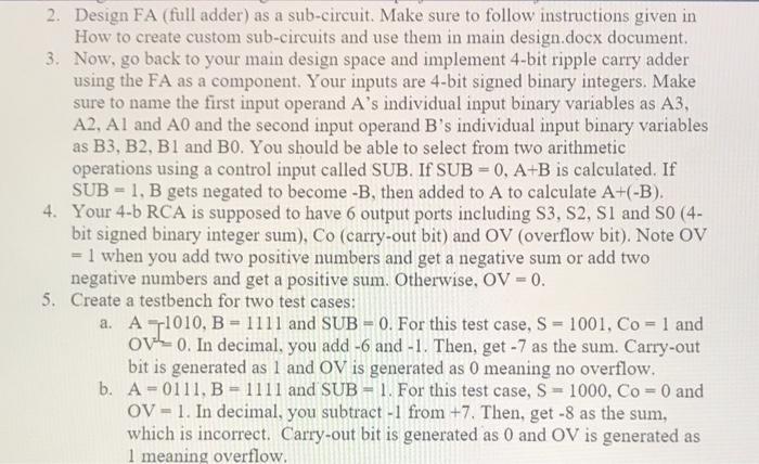 Solved How to create custom sub-circuits and use them in | Chegg.com