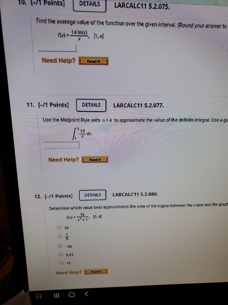 Solved 10. I Points DETAILS LARCALC11 5.2.075. Find the | Chegg.com Solved 10. I Points DETAILS LARCALC11 5.2.075. Find the | Chegg.com