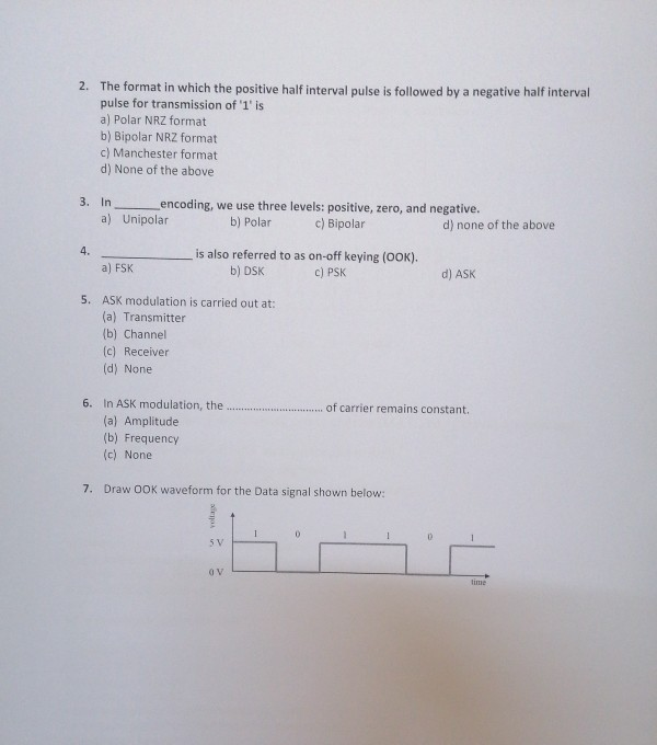 Solved 2. The format in which the positive half interval | Chegg.com