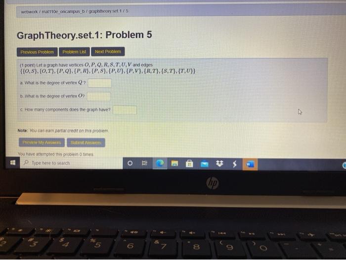 Solved webwork/ mat 110e oncampus_b/graphtheory set 1/5 | Chegg.com