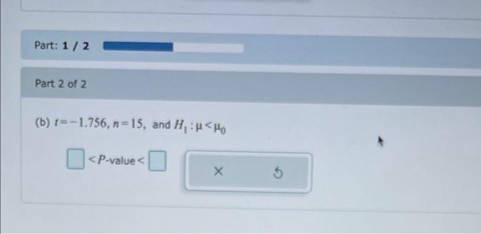 Solved Find the P-value for the following values of the test | Chegg.com