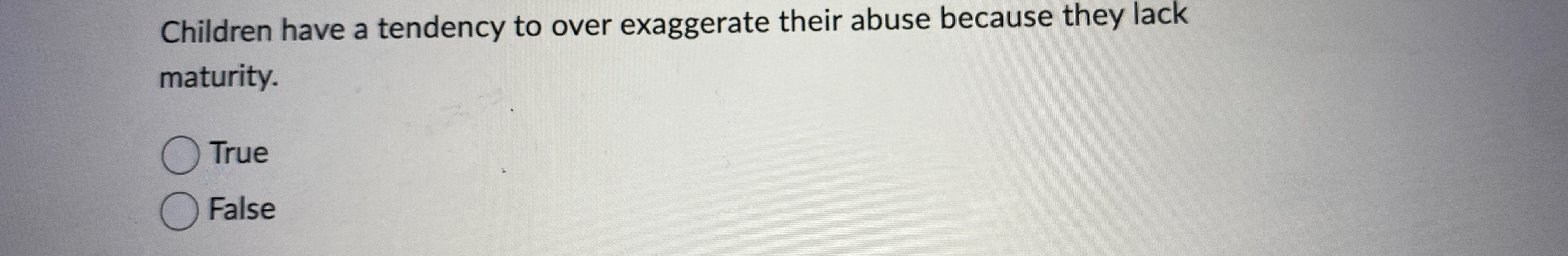 Solved Children have a tendency to over exaggerate their | Chegg.com