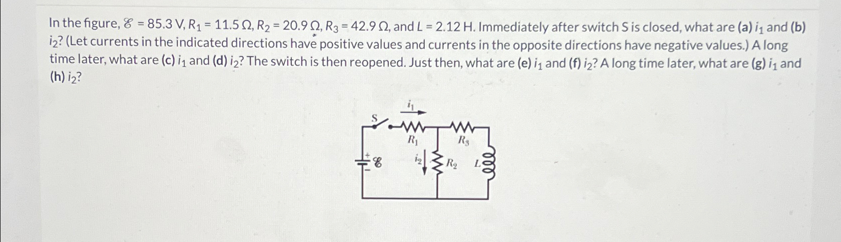 Solved In the figure, E=85.3V,R1=11.5Ω,R2=20.9Ω,R3=42.9Ω, | Chegg.com
