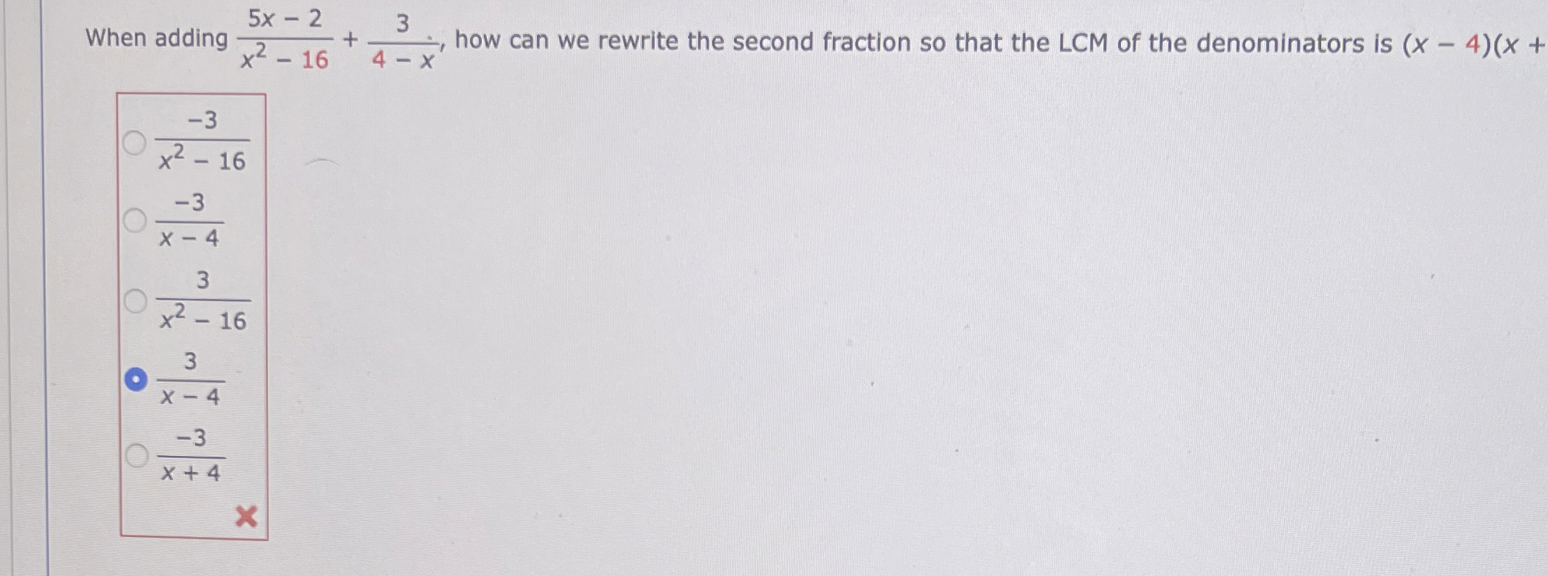 Solved When adding 5x-2x2-16+34-x, ﻿how can we rewrite the | Chegg.com