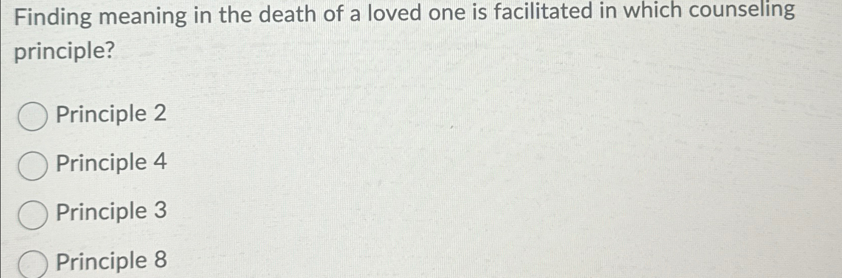 Solved Finding meaning in the death of a loved one is | Chegg.com