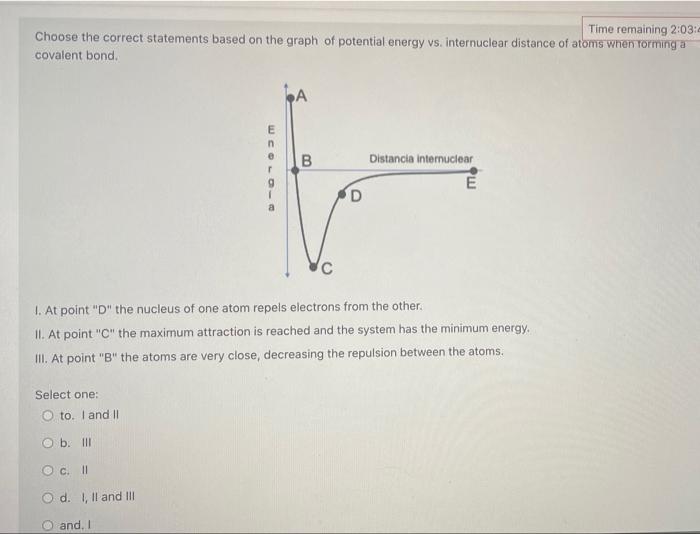 Solved Time remaining 2:03: Choose the correct statements | Chegg.com