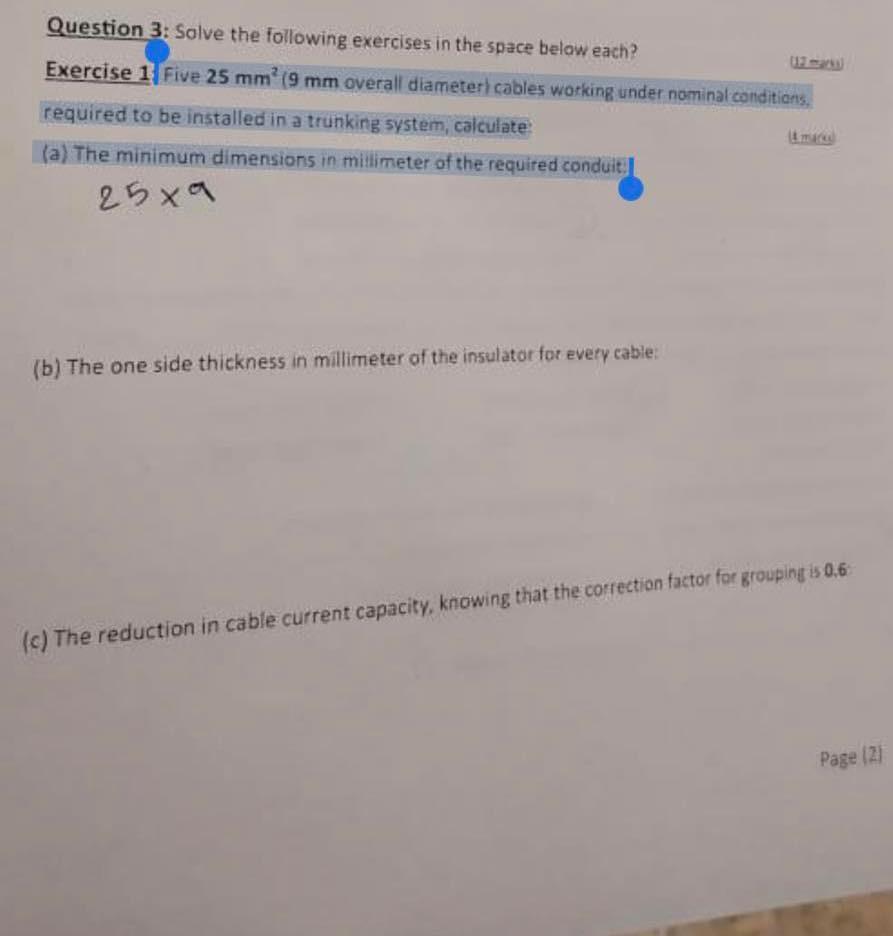Solved Question 3: Solve the following exercises in the | Chegg.com