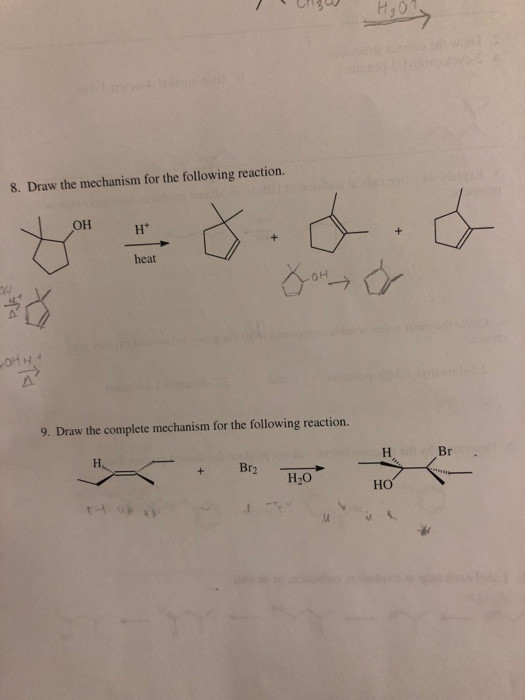 Solved 8. Draw the mechanism for the following reaction. OH | Chegg.com