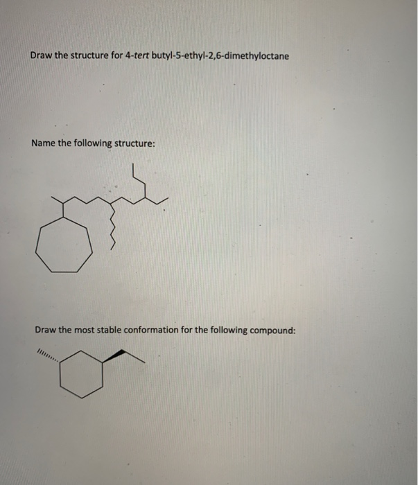 Solved Draw the structure for 4-tert | Chegg.com