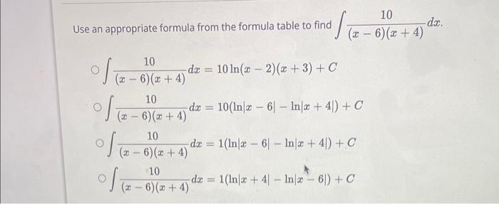Solved Use an appropriate formula from the formula table to | Chegg.com