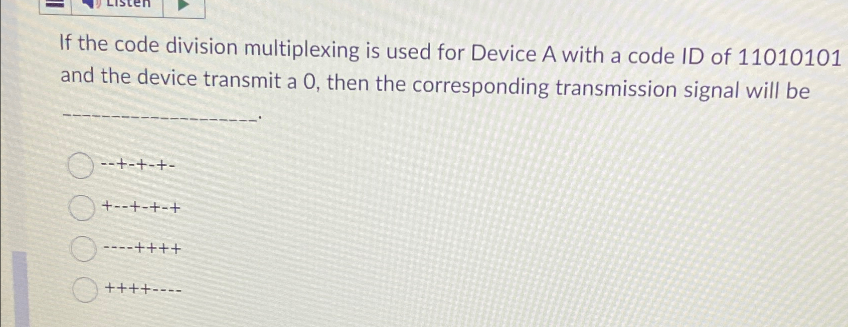 Solved If the code division multiplexing is used for Device | Chegg.com