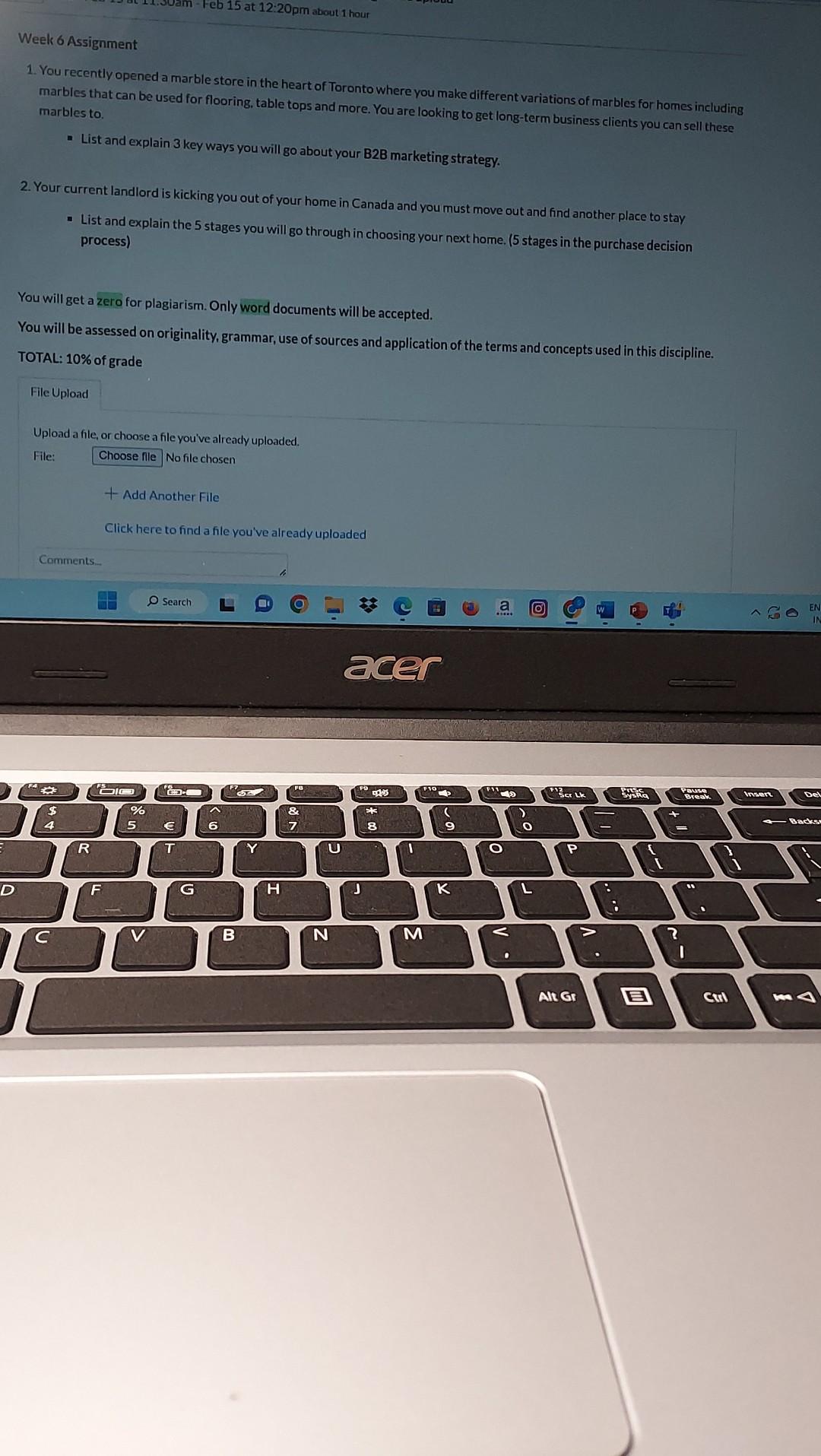 Solved Week 6 Assignment 1. You recently opened a marble | Chegg.com