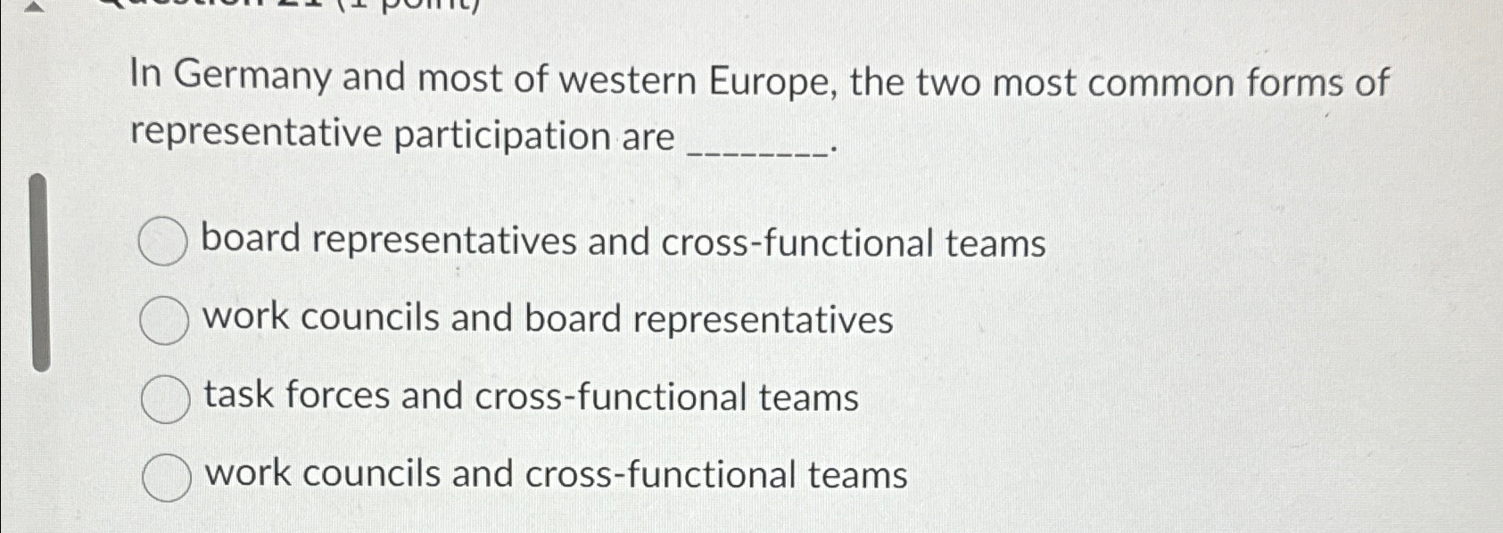 Solved In Germany and most of western Europe, the two most | Chegg.com
