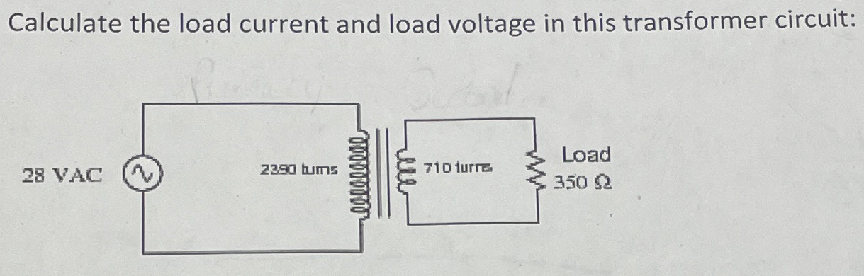 Solved Calculate the load current and load voltage in this | Chegg.com