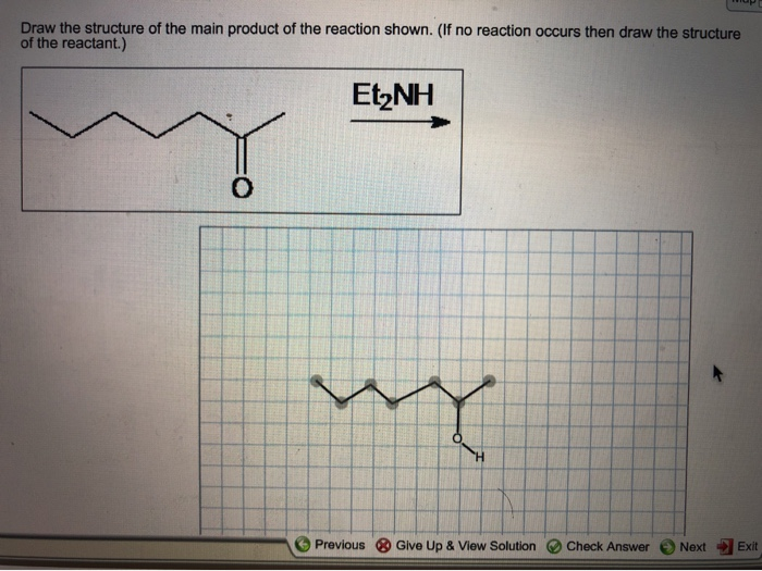 Solved Draw the structure of the main product of the | Chegg.com