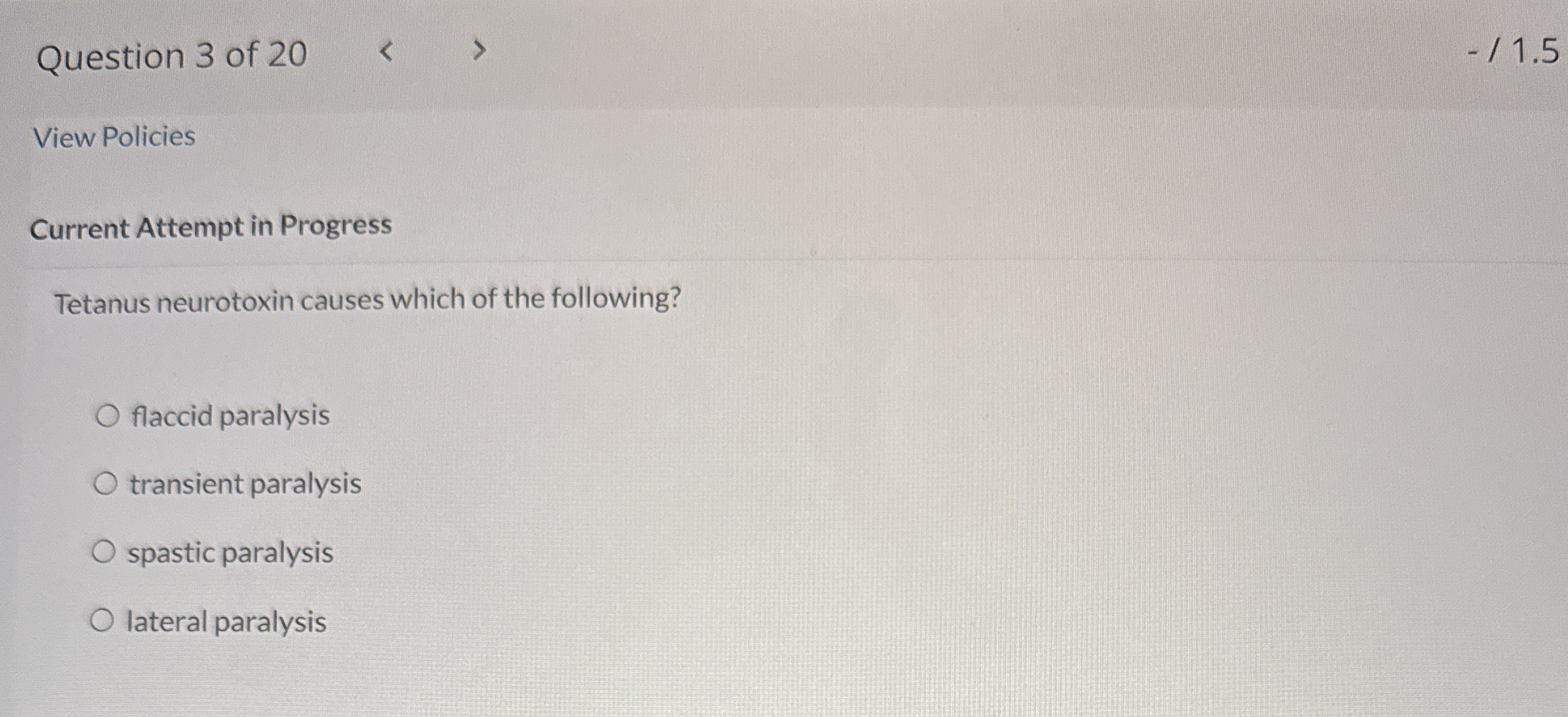 High Quality SOLUTION Question 3 ﻿of 20/ 1.5View PoliciesCurrent Attempt in | Chegg.com