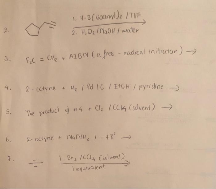 Solved F2C=CH2+AIBN( a free - radical initiator )→ 2 - | Chegg.com
