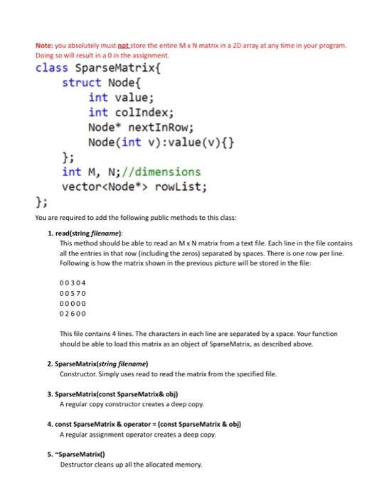 Solved Many computing applications produce matrices of | Chegg.com