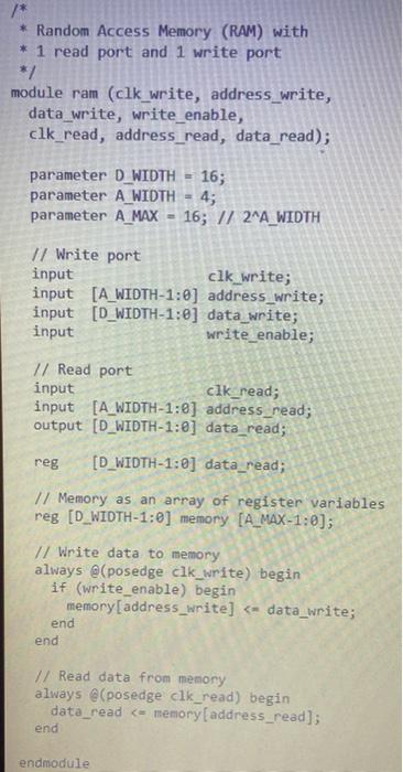 Solved Activity 3 30points Verilog Dual Port Ram 6718