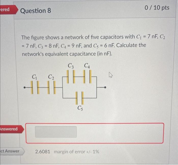 Solved The figure shows a network of five capacitors with | Chegg.com